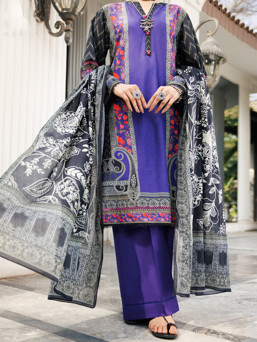 PURPLE LAWN 3PC UNSTITCHED | ALP-3PS-1998 FB-1998 – J. Bangladesh