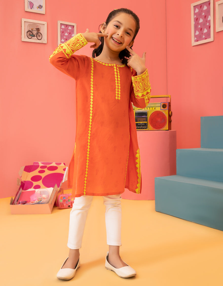ORANGE CHUNRI KURTI | JGLK-S-BD-23-2510 FB/Fantasy-36 – J. Bangladesh
