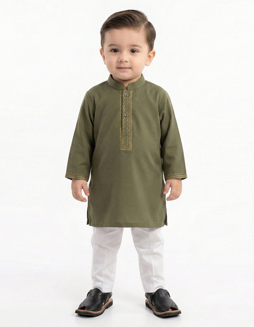 DULL GREEN BLENDED KAMEEZ SHALWAR | JJIKS-A-50407/S26/JJ10369-SF – J ...