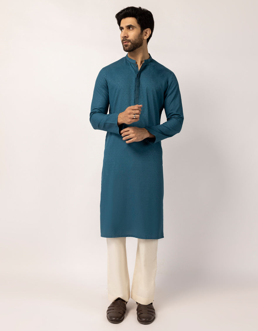 ZINC BLENDED KURTA | JJK-A-50443/S25/JJ10487-FL – J. Bangladesh